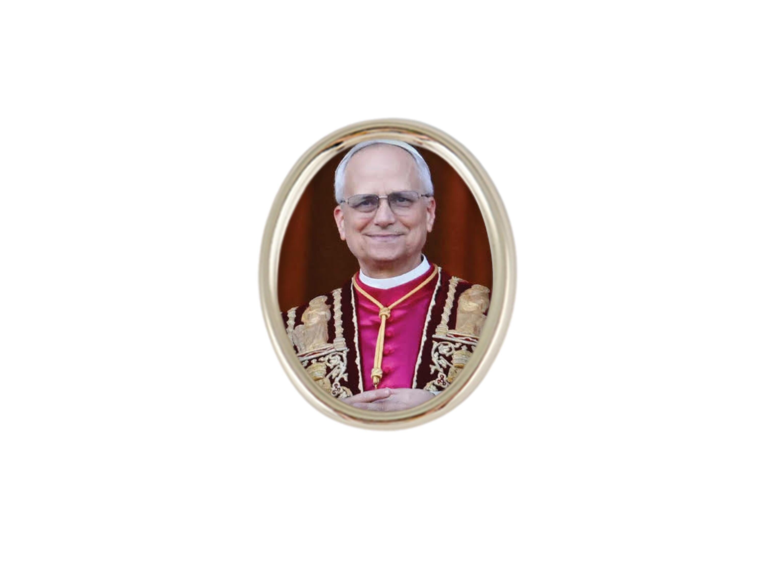 Pope Leo XIV Photo Lapel Pin – The Cathedral Gift Shop