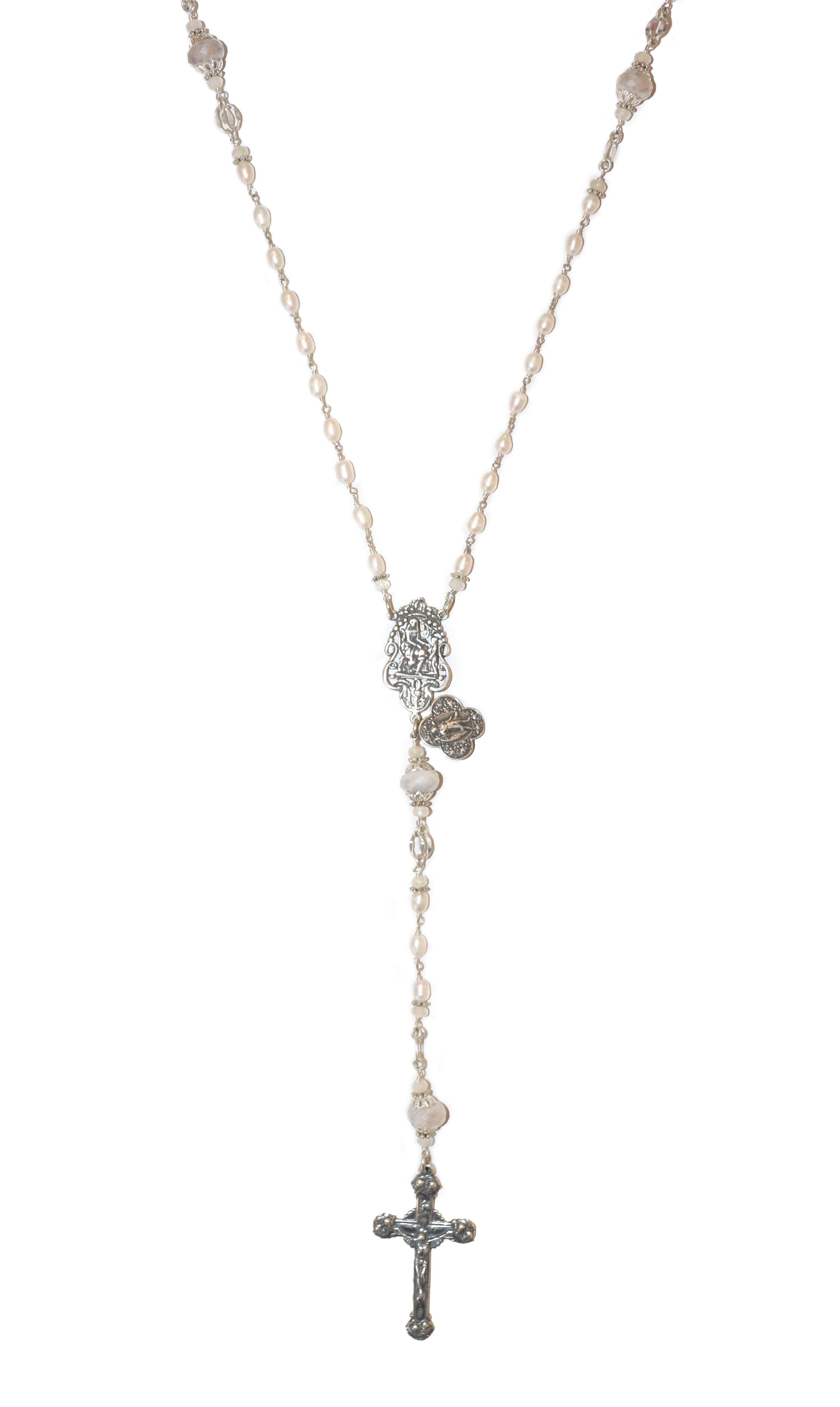Fresh Water Rice Pearls Heirloom Rosary – The Cathedral Gift Shop