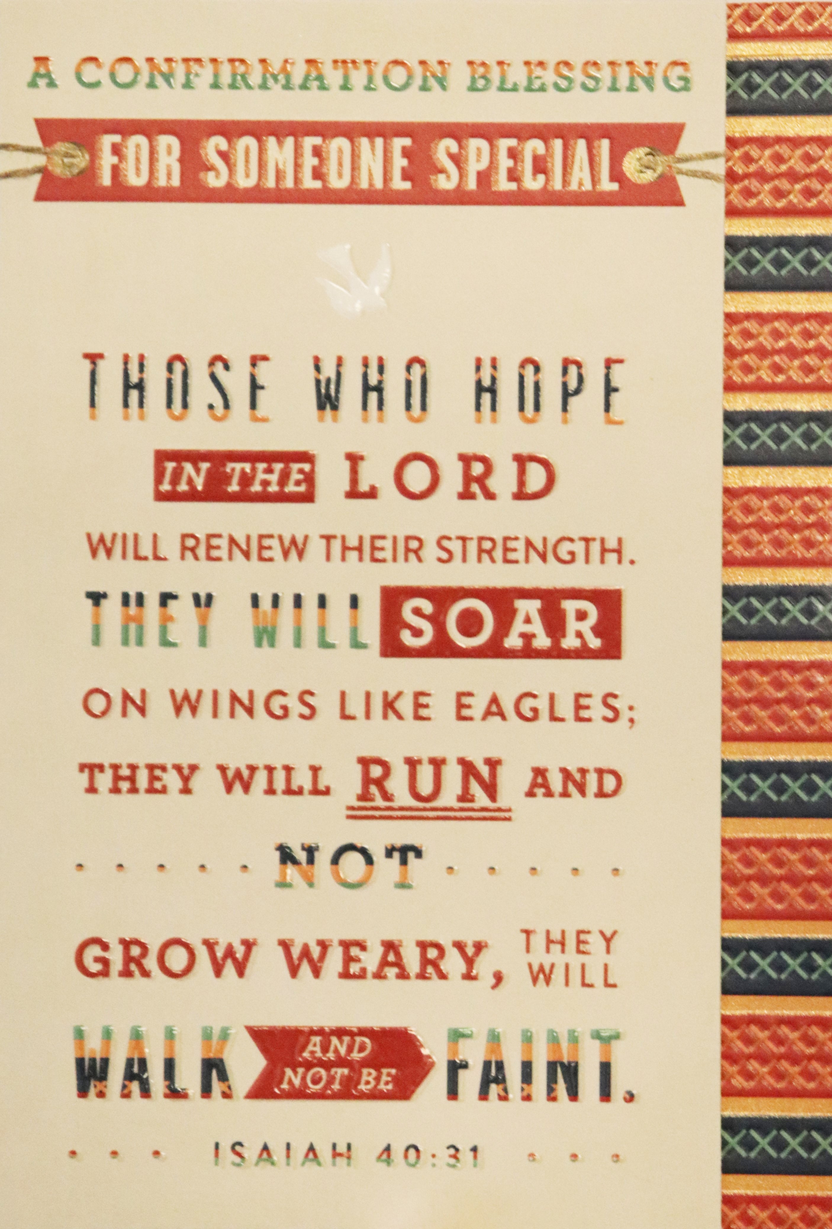 Confirmation Blessing for Someone Special Greeting Card – The Cathedral ...