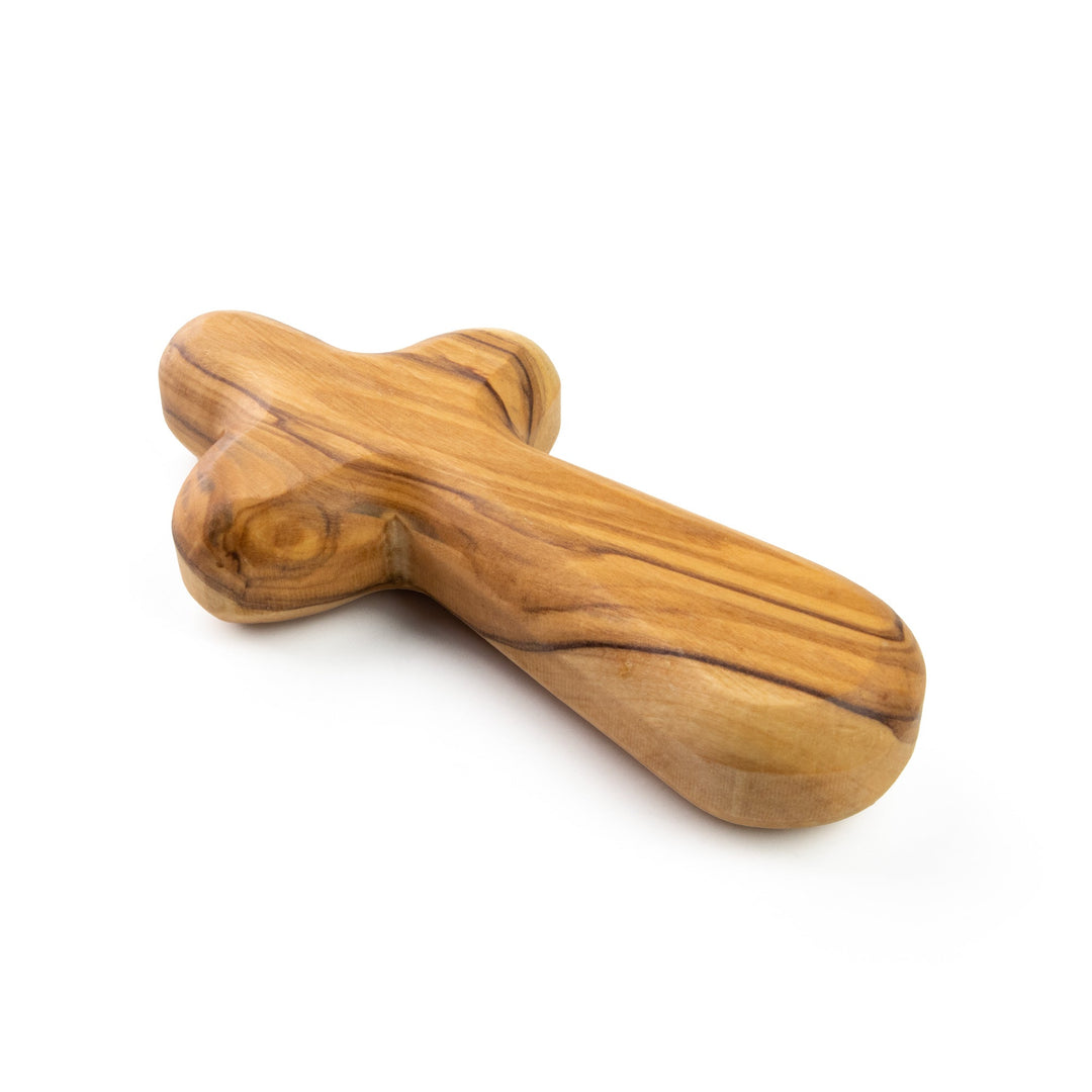 Large Olive Wood Handheld Comfort Cross from Israel – The Cathedral ...