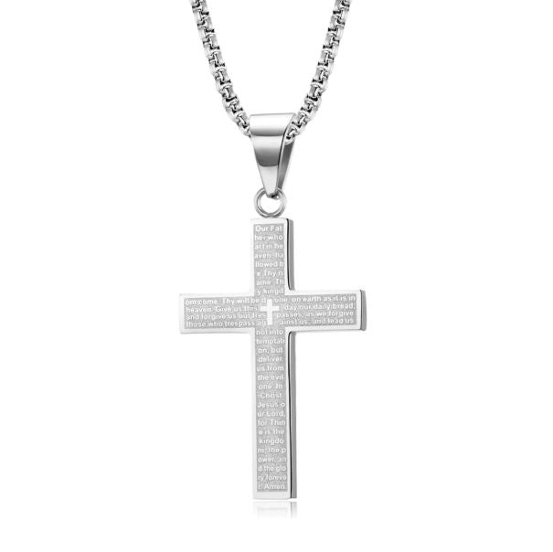 Our Father Cross Necklace – The Cathedral Gift Shop